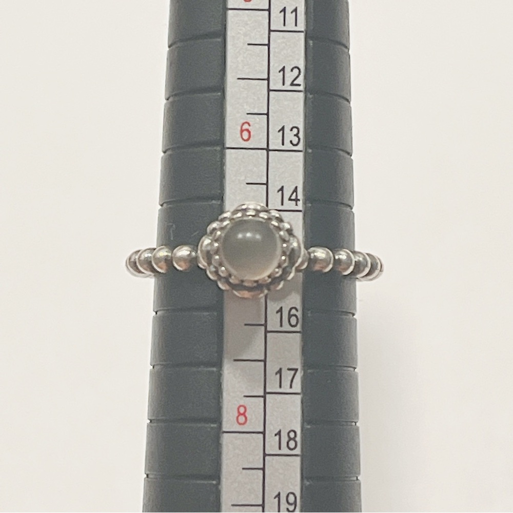 Authentic Pandora June Birthday Blooms Moonstone Ring… - Gem